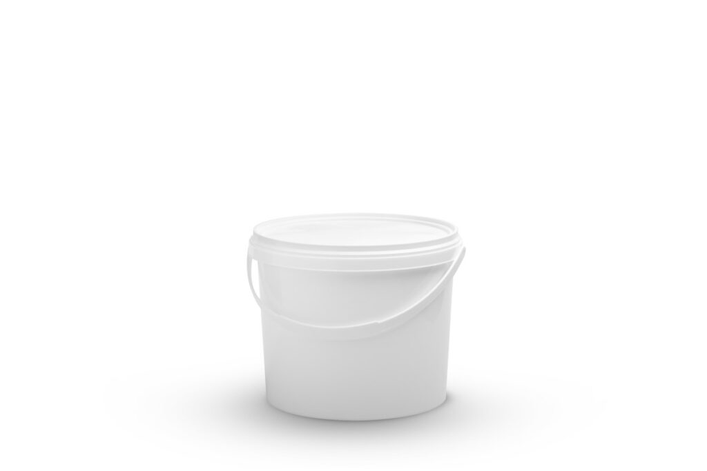 Round Buckets with Lids • Preplam • Plastic. Made in Croatia.